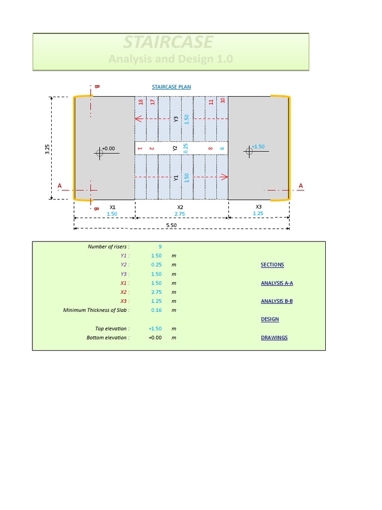 Staircase Analysis and Design v1.0 | PDF | Nature