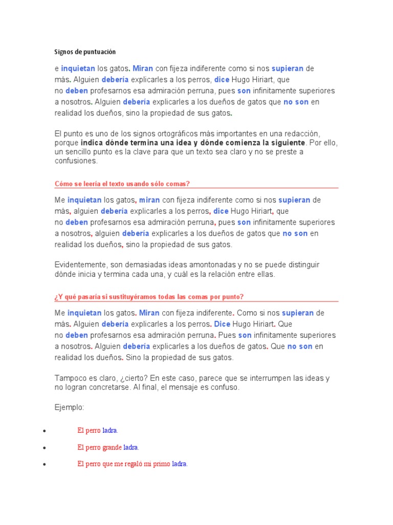 Signos de Puntuación | PDF | Horario de verano | Comillas