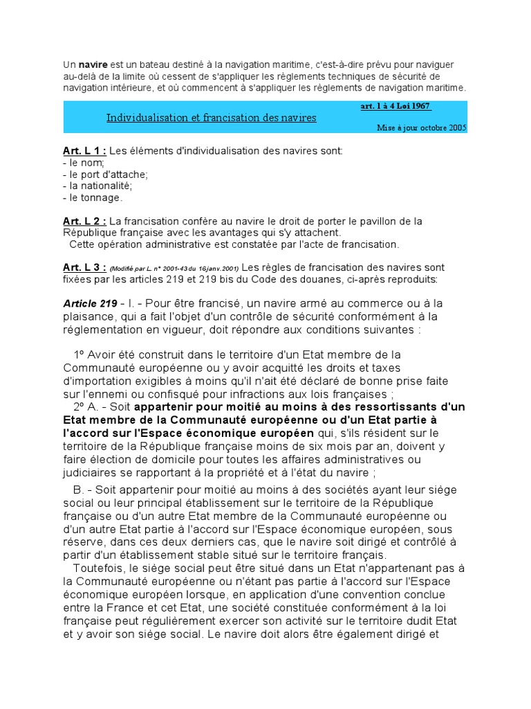 Droit Maritime | PDF | Arbitrage | Hypothèque