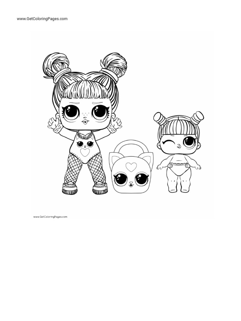 LOL Babies Coloring LOL Little Sisters and LOL Big Sister - Get ...