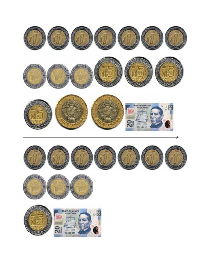 Monedas y Billetes Didacticos 1 | PDF