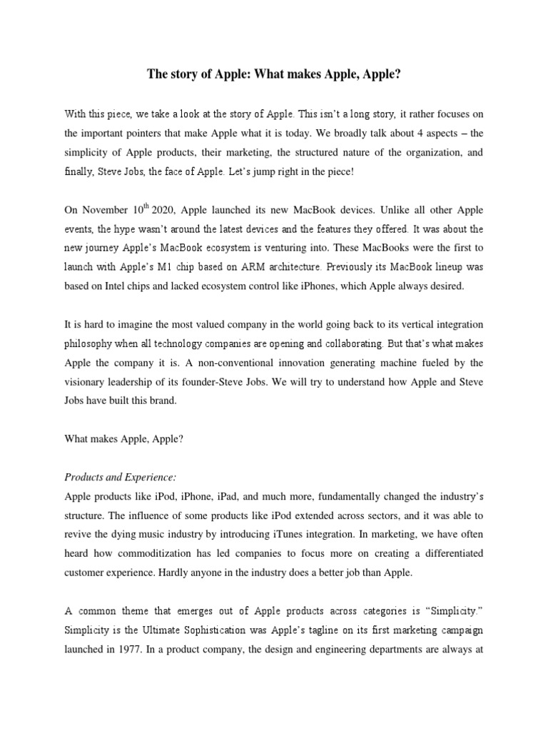 Case Study - Apple | PDF | Apple Inc. | Steve Jobs