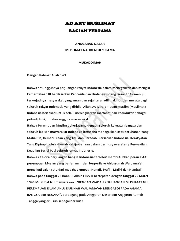 Ad Art Muslimat | PDF