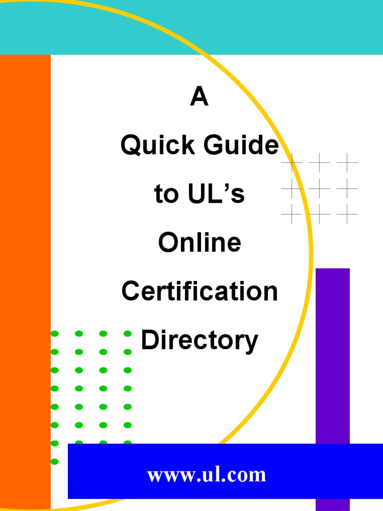 A Quick Guide To Ul S Online Certification Directory Download Free