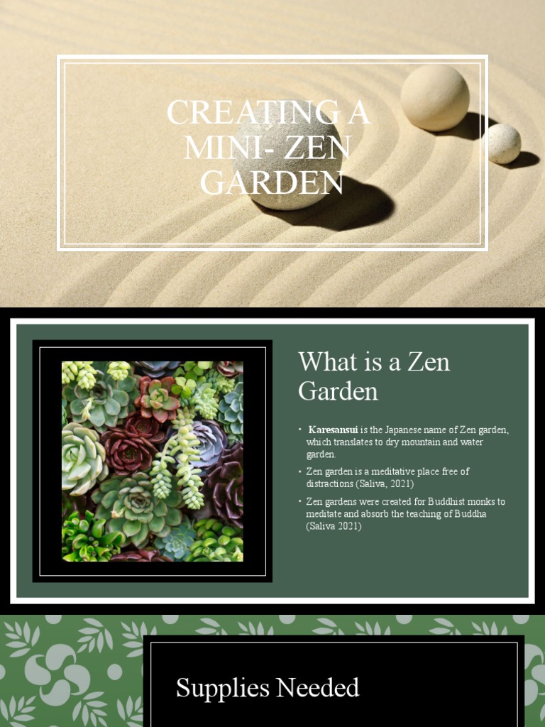 Creating A Mini-Zen Garden Lesley Mckenney | PDF