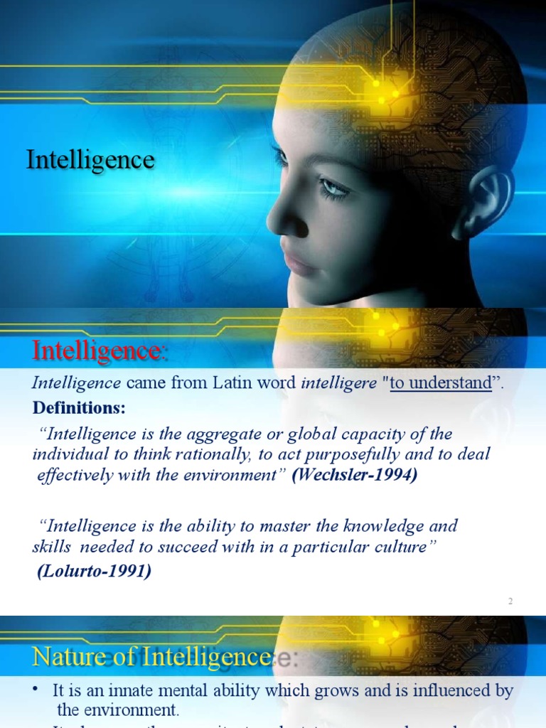 Intelligence | PDF | Intelligence | Intelligence Quotient