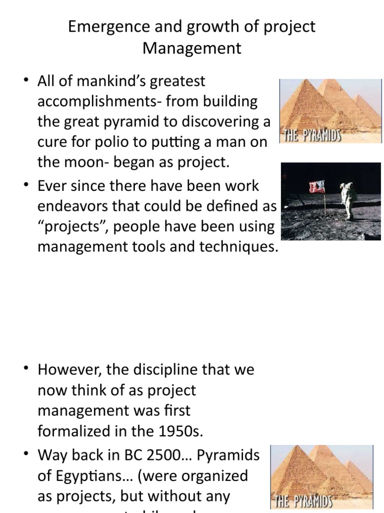 Emergence and Growth of Project Management | PDF | Project Management ...