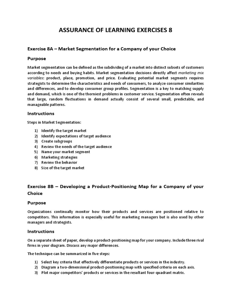 Market Segmentation and Positioning Guide | PDF | Business