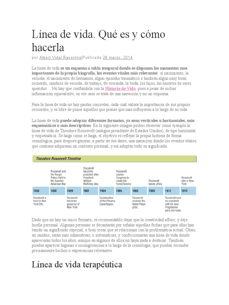 Cómo crear tu línea de vida personal | PDF | Vida | Color