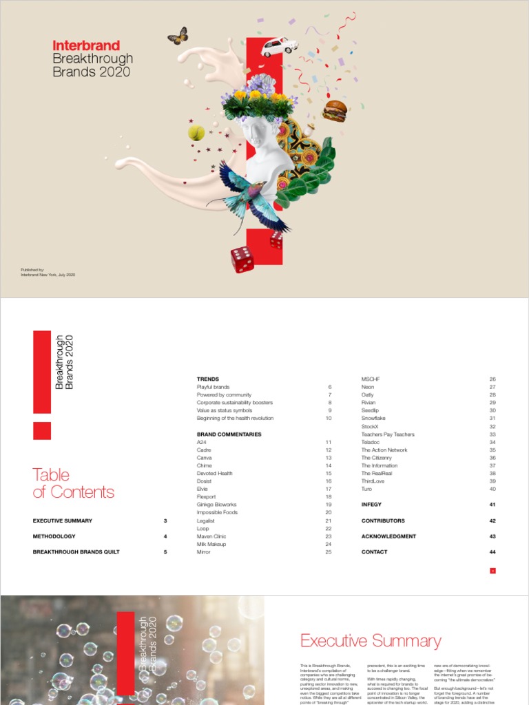 Interbrand Breakthrough Brands 2020 Report | PDF | Brand | Economies