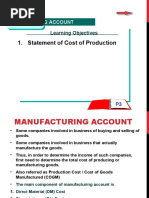 Manufacturing Account Template | PDF