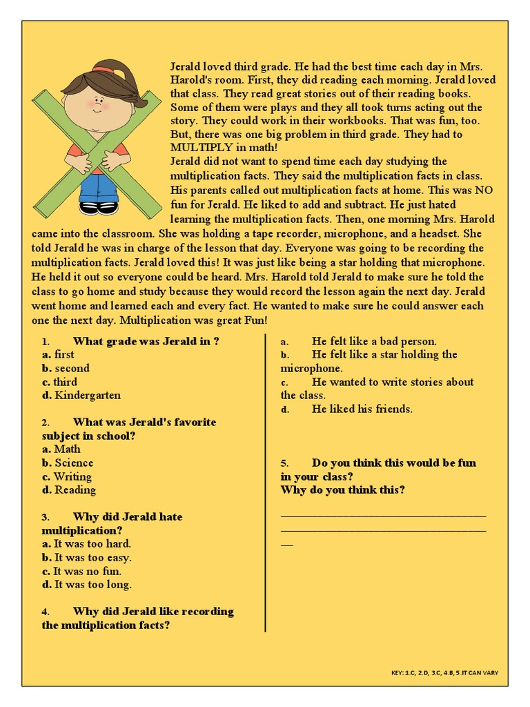 Reading Comprehension For Beginner and Elementary Reading Comprehension ...