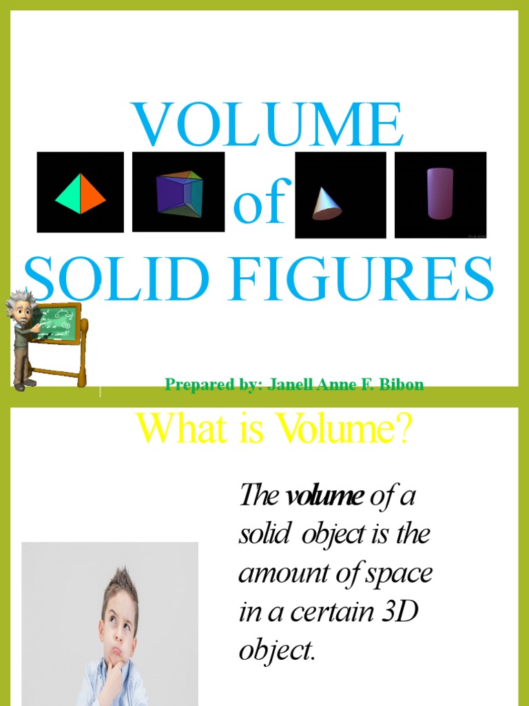 Grade 6 Volume of A Solid | PDF | Volume | Area