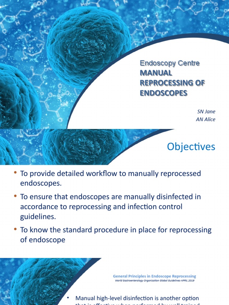 Manual Reprocessing Final Version 2.0 | PDF | Endoscopy | Disinfectant