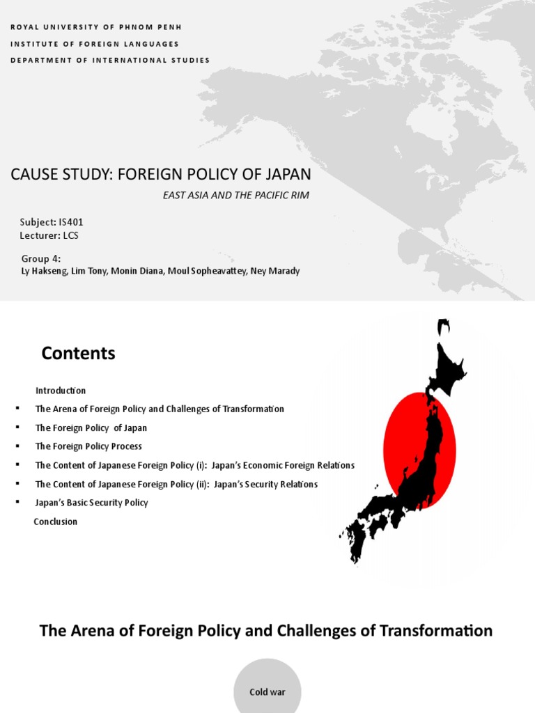 Group 4 Cause Study Foreign Policy of Japan Updated | PDF | Japan ...