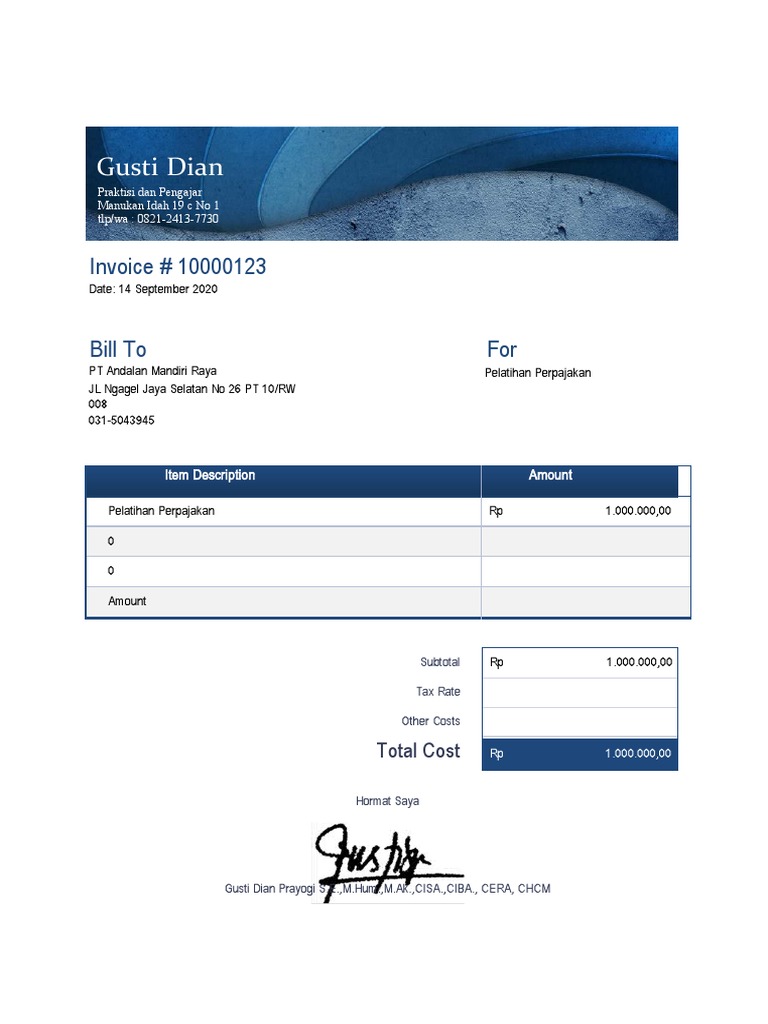 Invoice Training | PDF