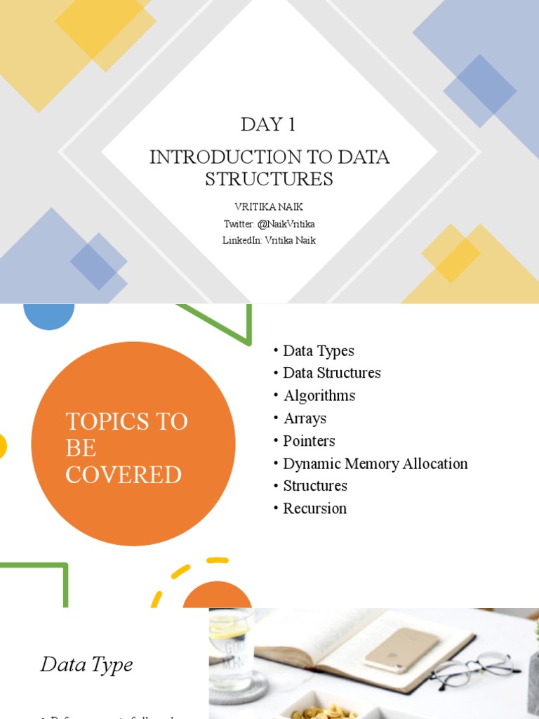 Day 1 Introduction To Data Structures Vritika Naik Twitter Naikvritika Linkedin Vritika Naik 