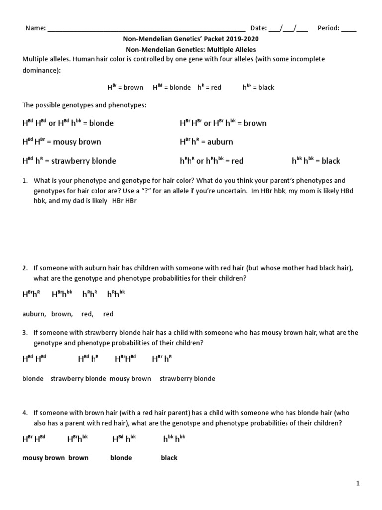 Biology 2 | PDF | Dominance (Genetics) | Genotype