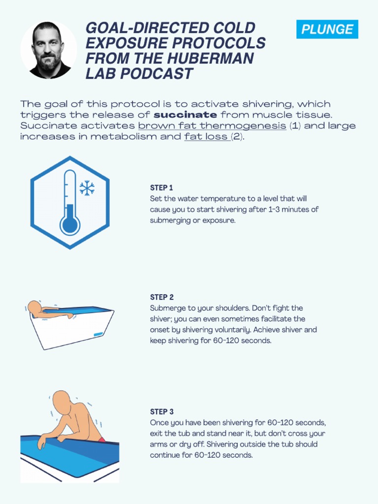 Protocol - Fat Loss - Cold Exposure - Huberman | PDF | Hypothermia ...