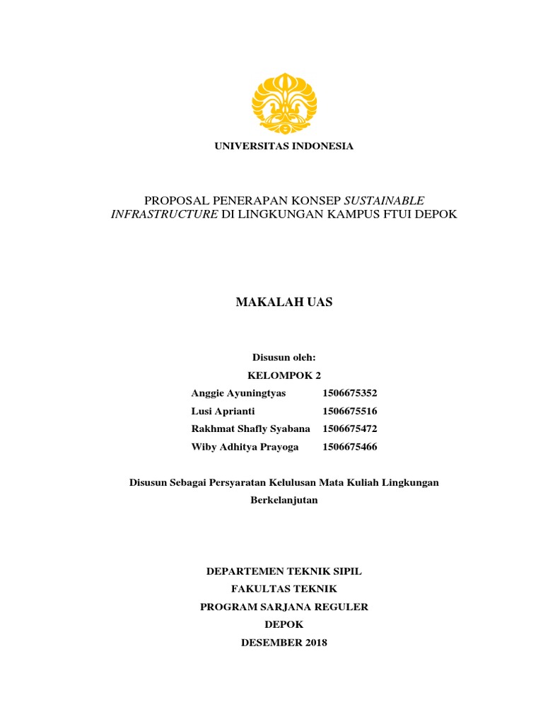 Tugas UAS Kelompok 2 - Lingkungan Berkelanjutan | PDF