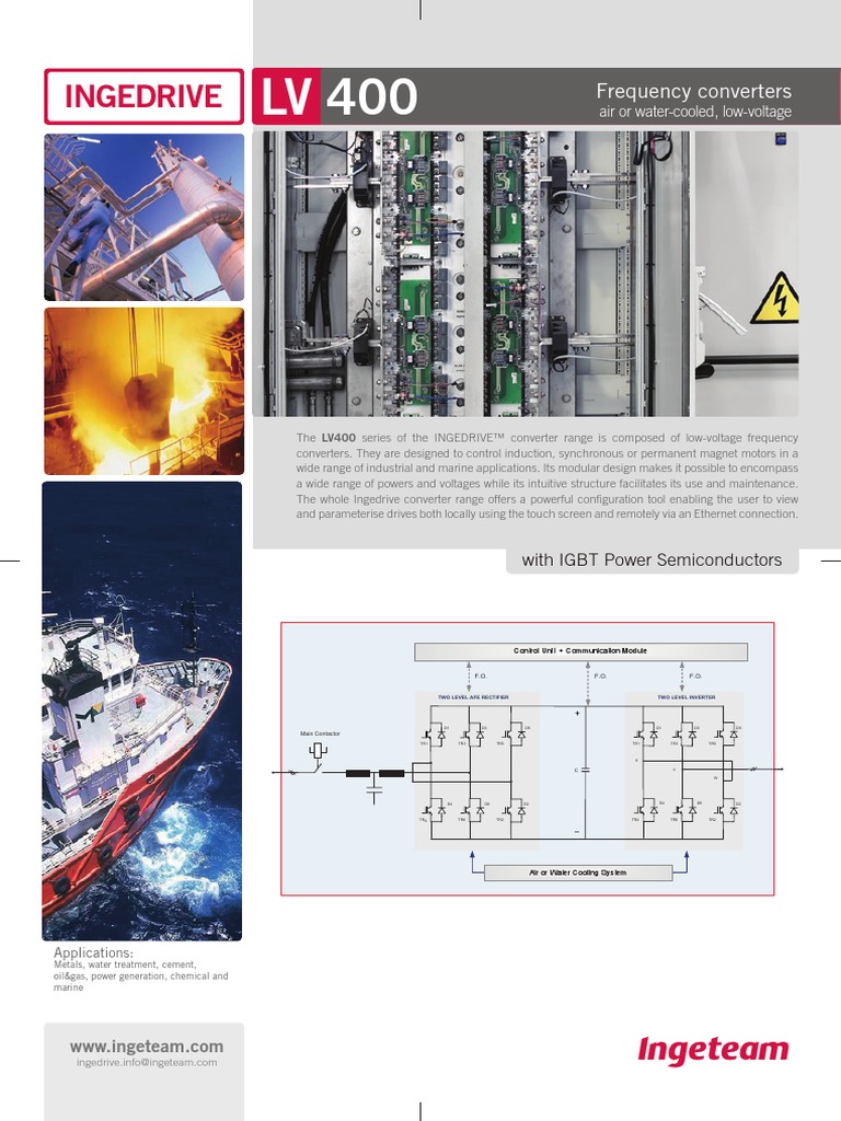 Ingedrive lv400 Fy06iptt01 A | PDF | Electric Motor | Rectifier