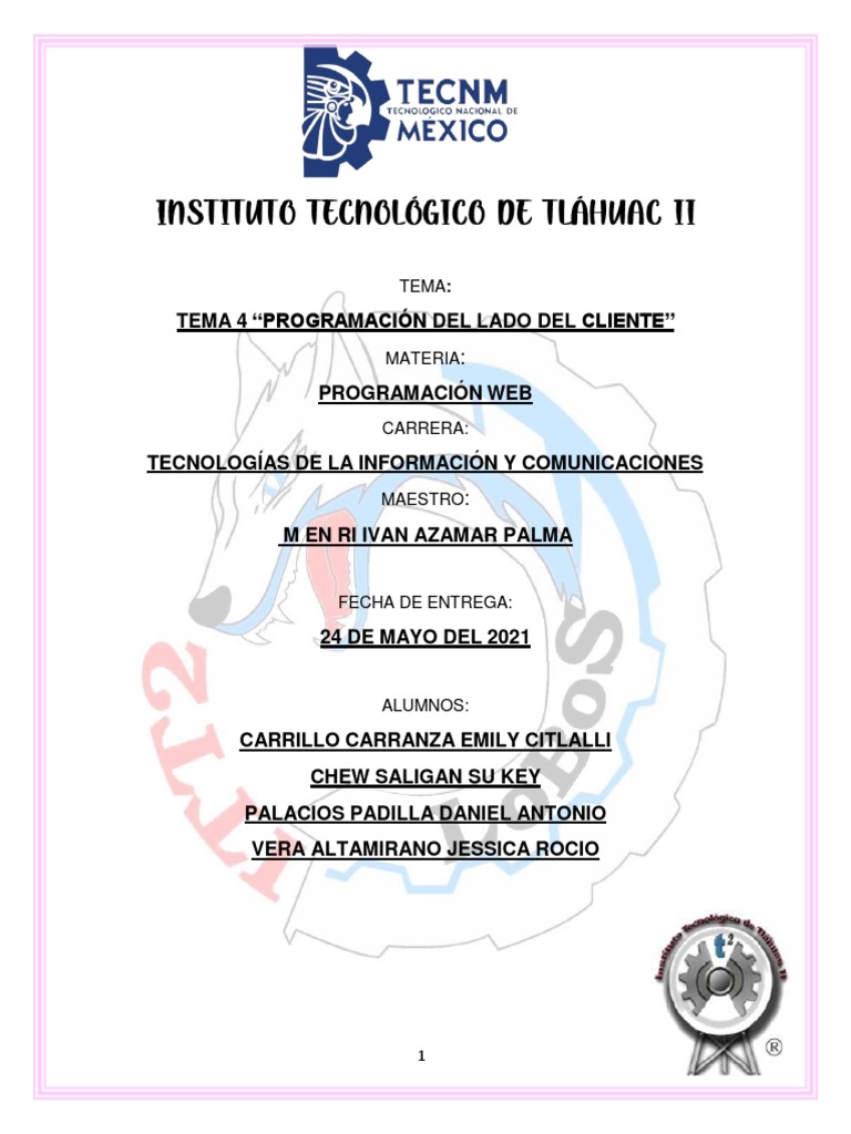 Programacion Del Lado Del Cliente | PDF | Modelo de objeto de documento | Script Java