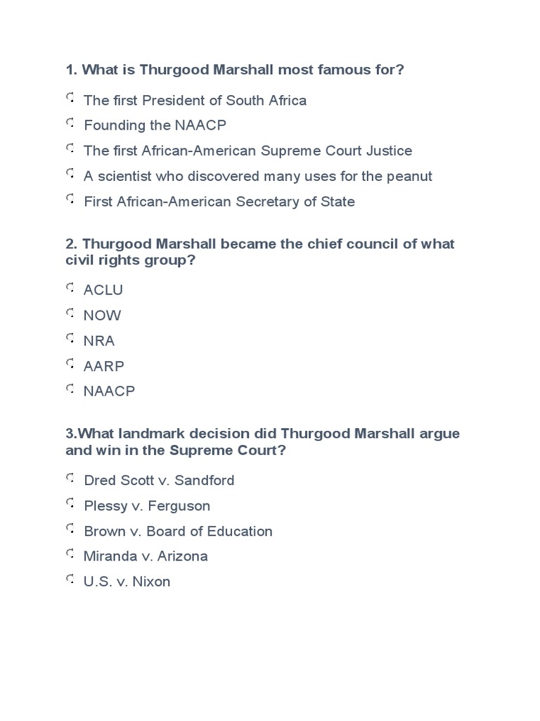 MCQ On Civil Rights Movement | PDF