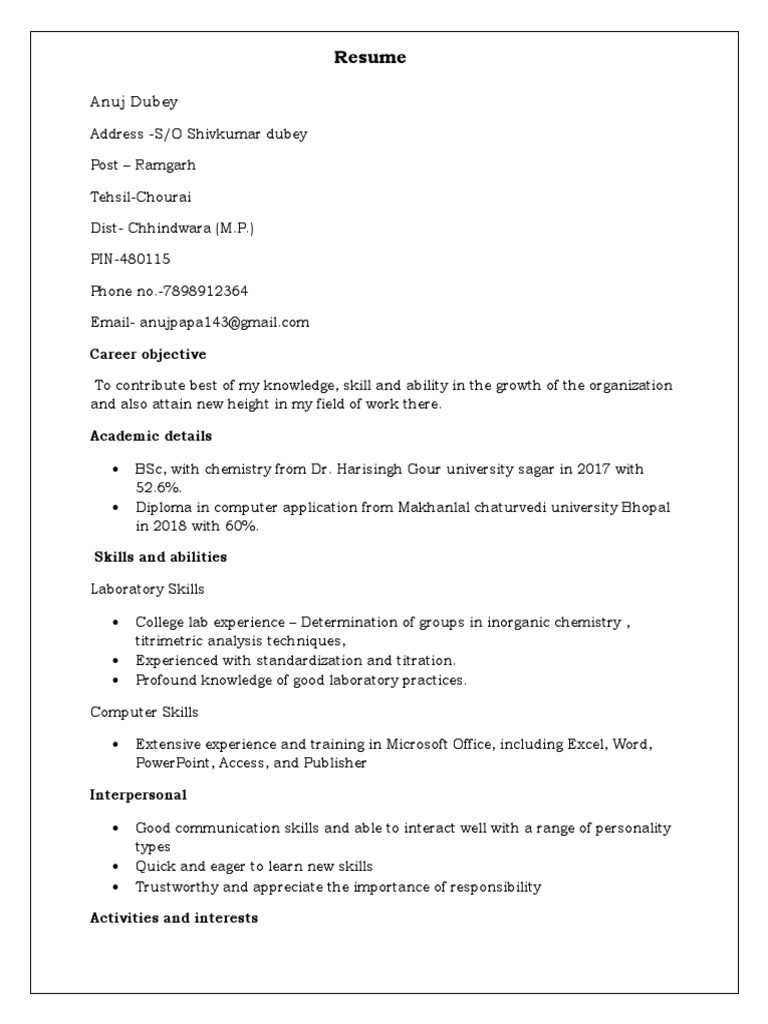Resume Anuj | PDF