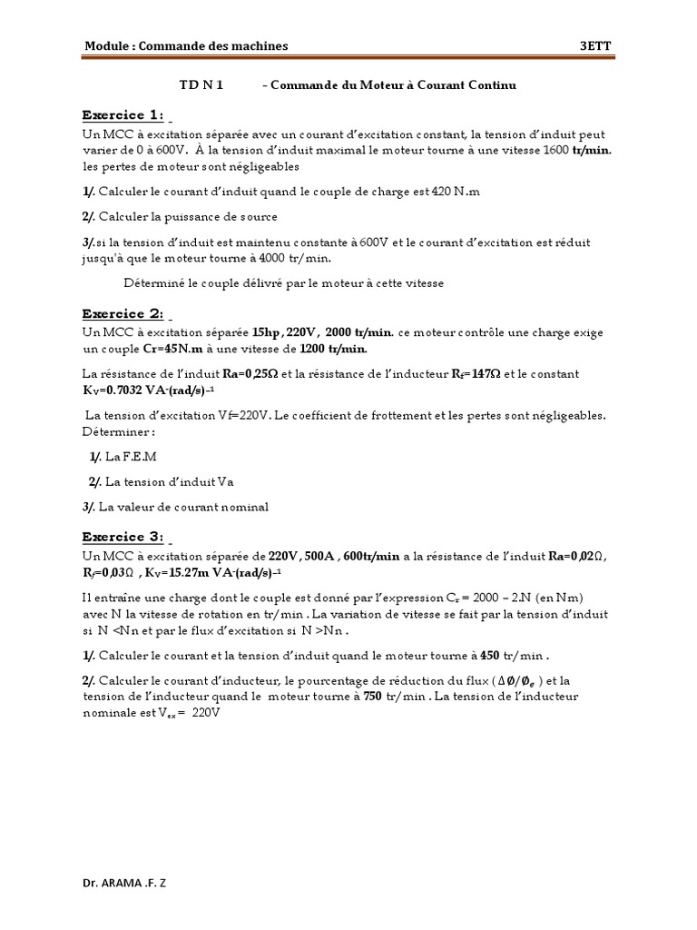 Exercice 1 | PDF | Sciences et mathématiques