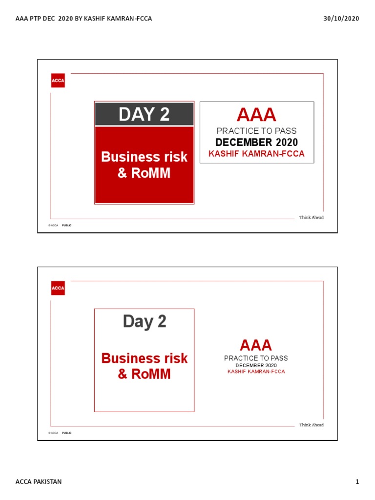 Day 2 Presentation | PDF | Risk | Financial Services