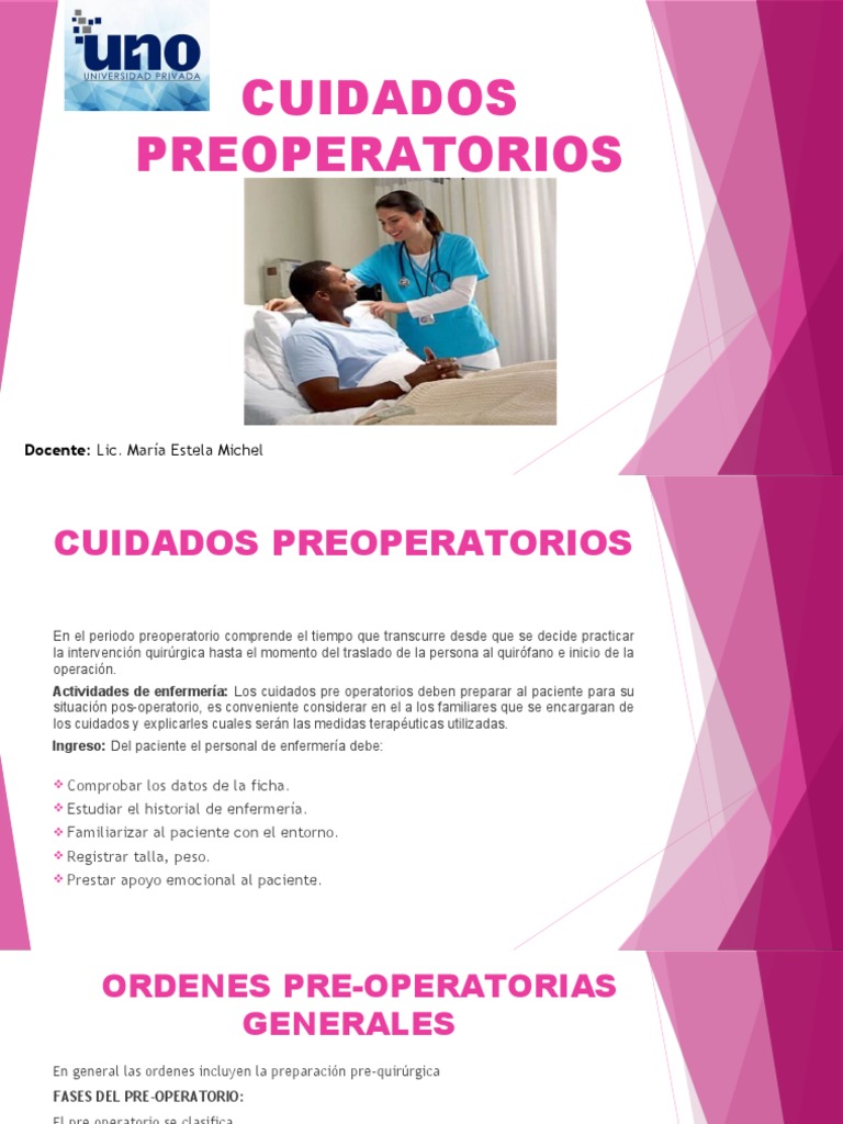 Cuidados Preoperatorios | PDF | Enfermería | Consentimiento informado