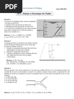 Statiques Des Fluides (Exercices Corrigés) | PDF | mesure de pression ...