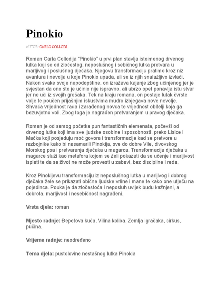 Pinokio | PDF