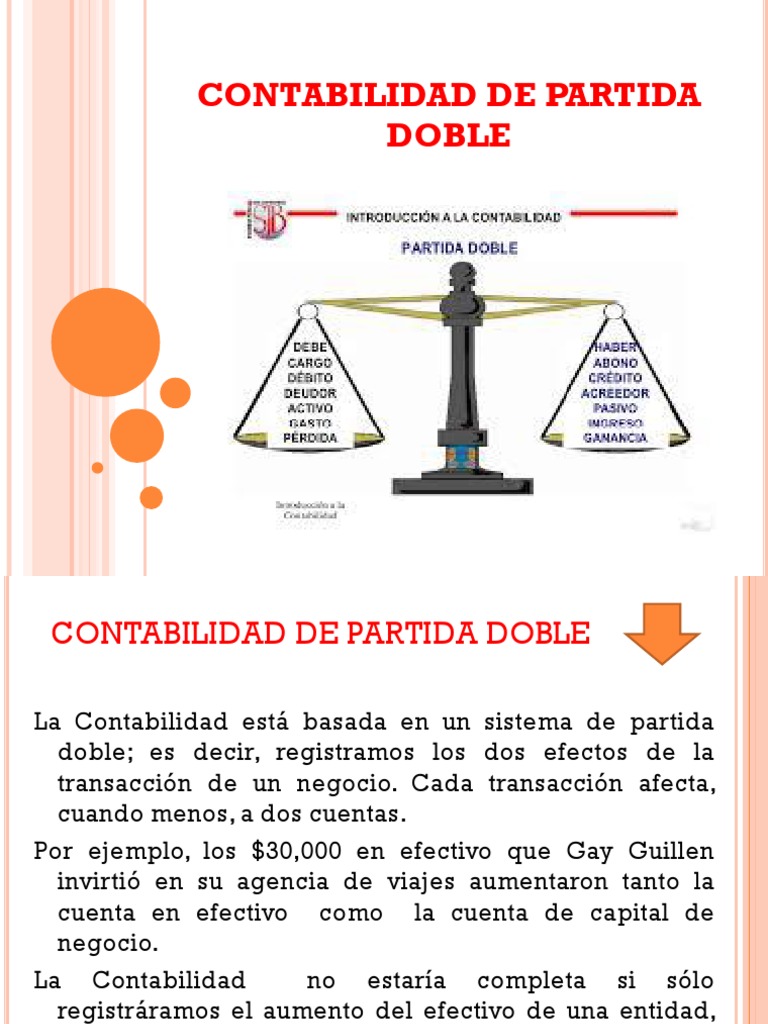 Contabilidad de Partida Doble 1 | PDF | Contabilidad financiera ...