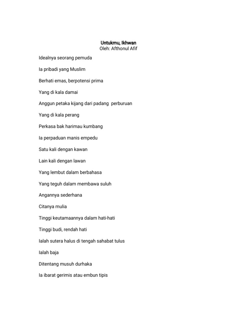 Antalogi Cerpen Dan Puisi | PDF