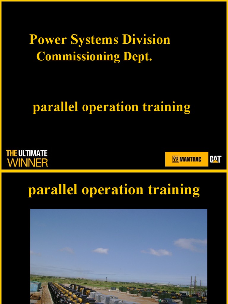Parallel Operation | PDF | Ac Power | Electric Generator
