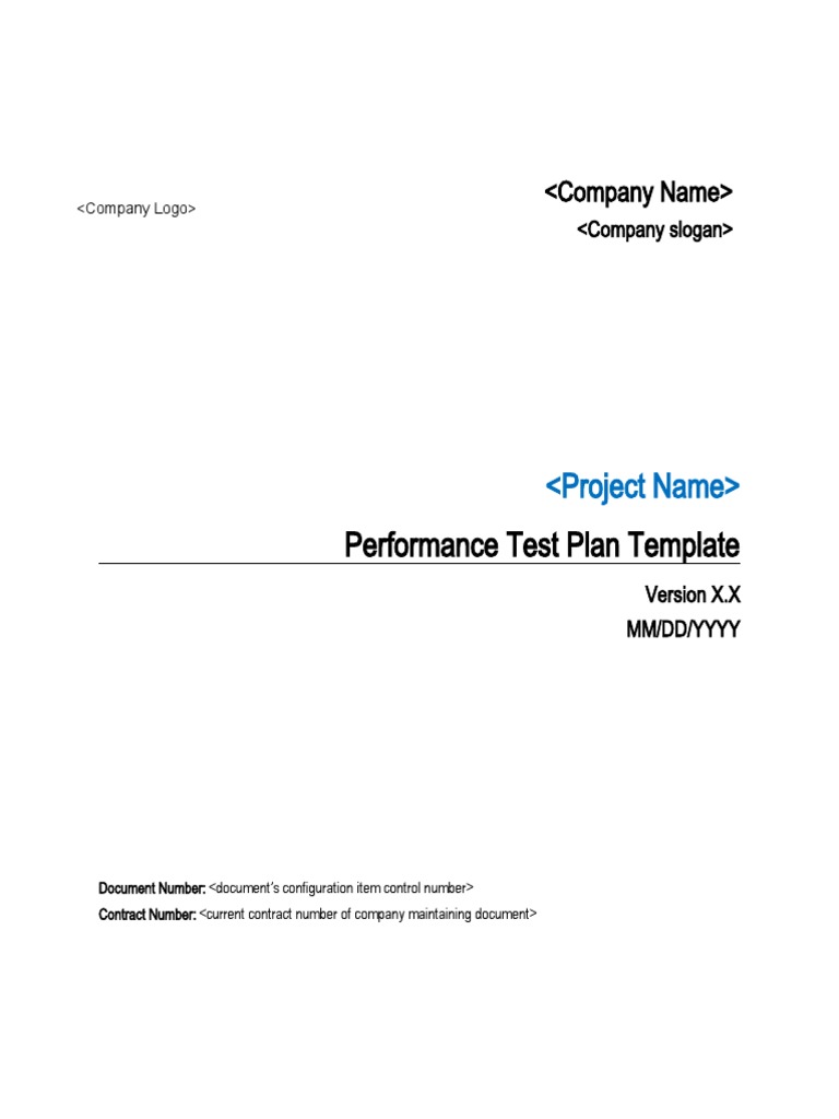 Performance Test Plan Guide | PDF | Input/Output | Thread (Computing)