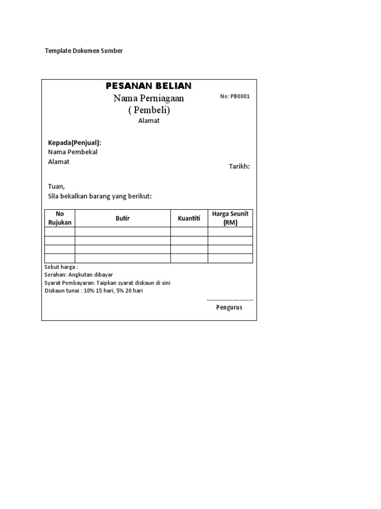 Contoh Dokumen | PDF