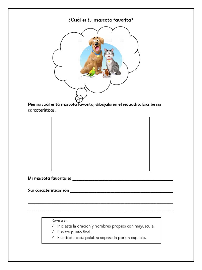 ¿Cuál Es Tu Mascota Favorita | PDF