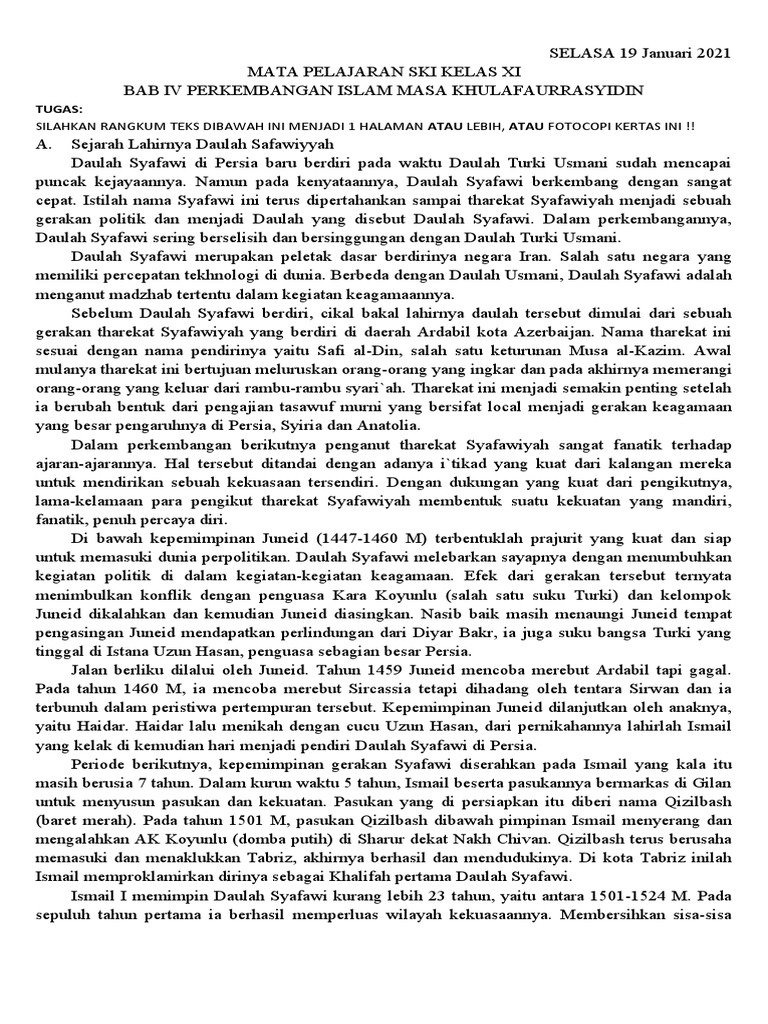 RINGKASAN SKI XI Pertemuan 1 | PDF | Agama & Spiritualitas