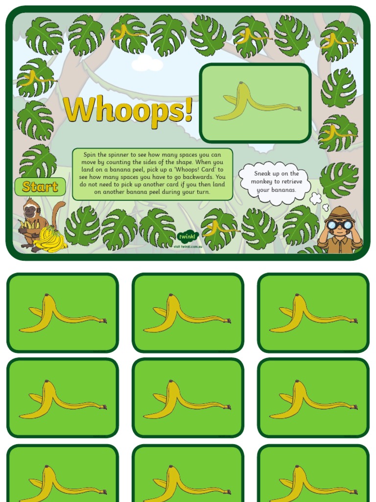 Kids' Banana Adventure Game | PDF
