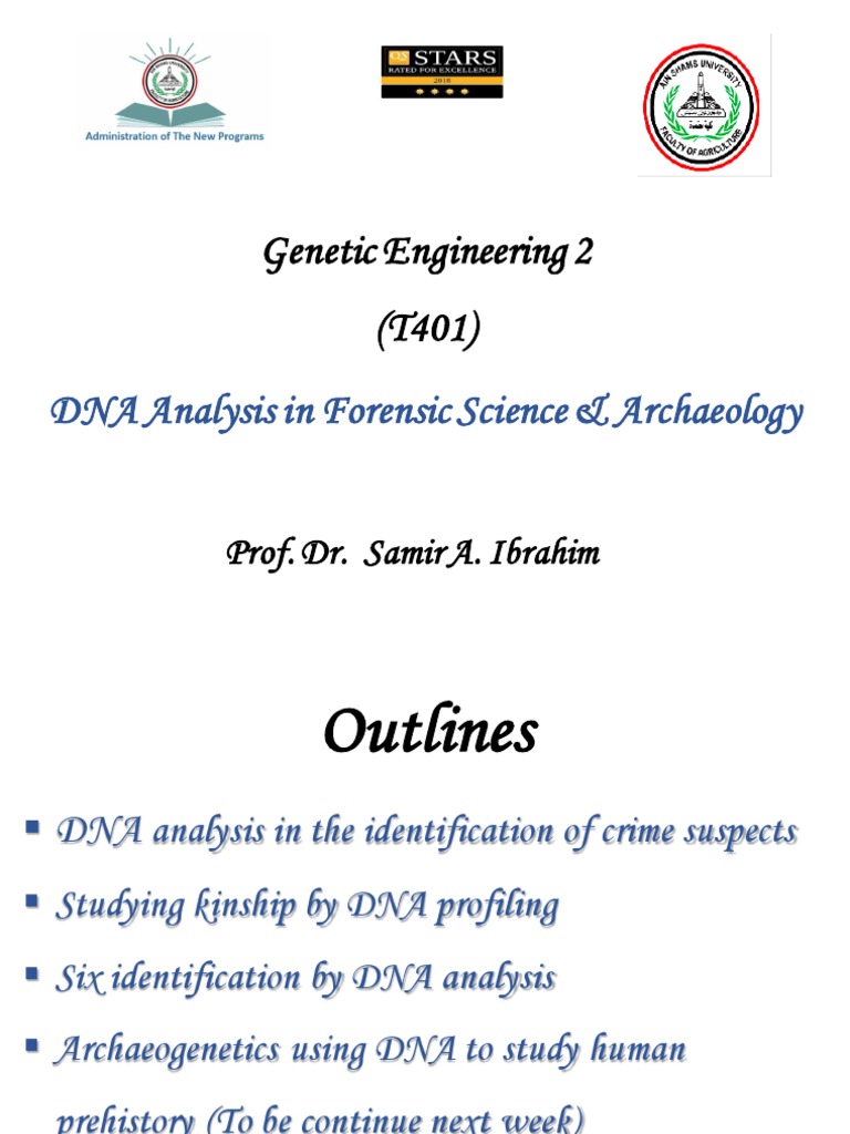 DNA Analysis in Forensics & Archaeology | PDF | Microsatellite | Dna ...
