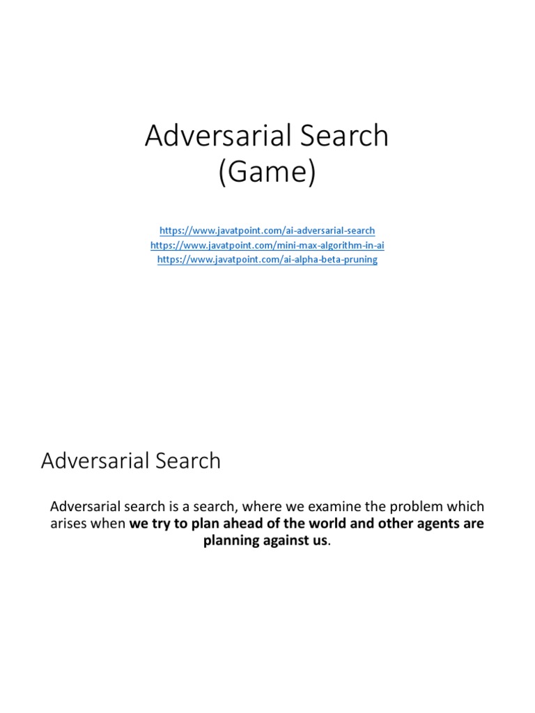 Adversarial Search 2020 | PDF | Computer Programming | Algorithms And ...