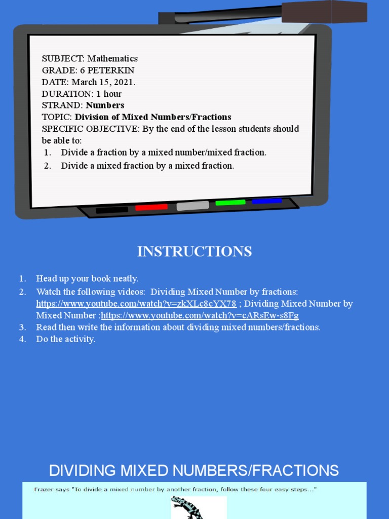 Division of Mixed Fractions/Numbers | PDF | Career & Growth