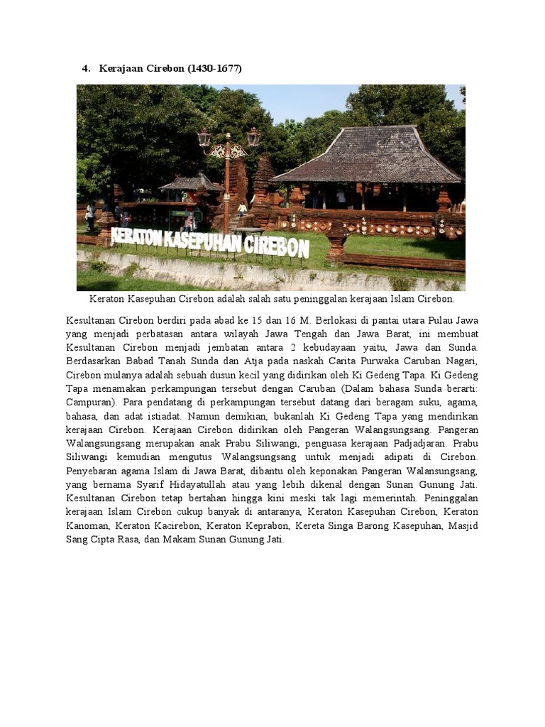 4-Kerajaan Cirebon | PDF