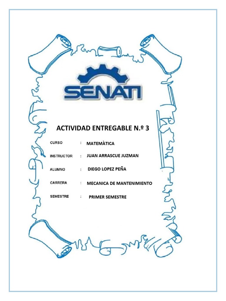 Actividad Entregable #3 Matematica | PDF | Conocimiento procedimental | Procesos industriales