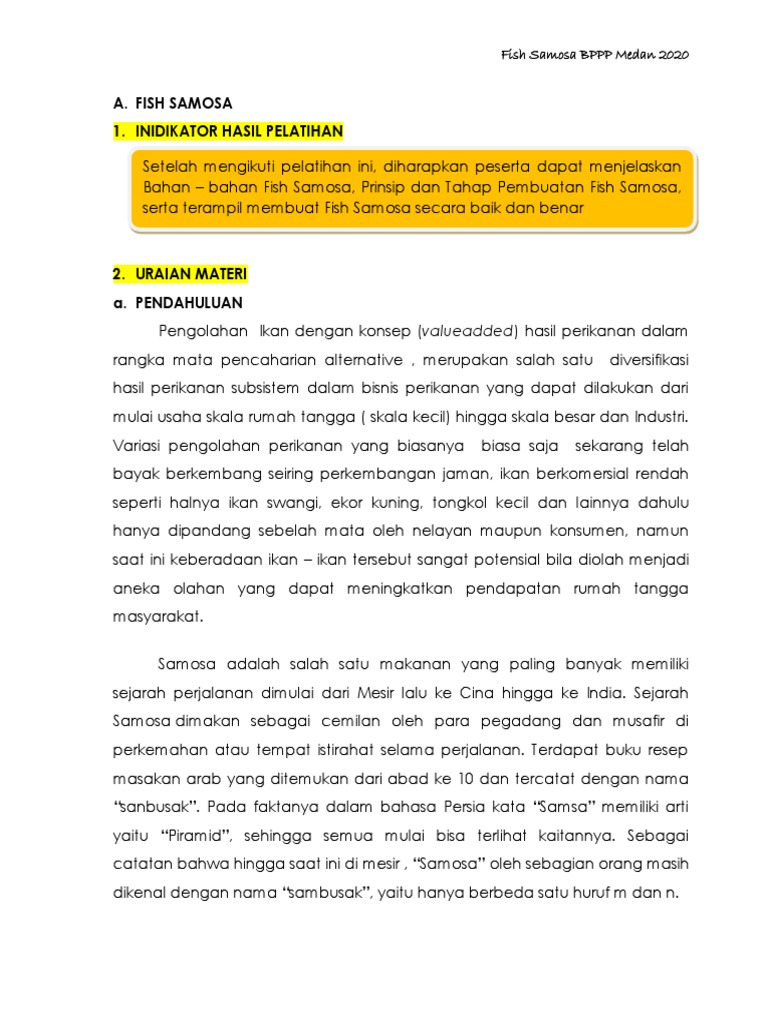 Ba Fish Samosa | PDF | Kesehatan Holistik