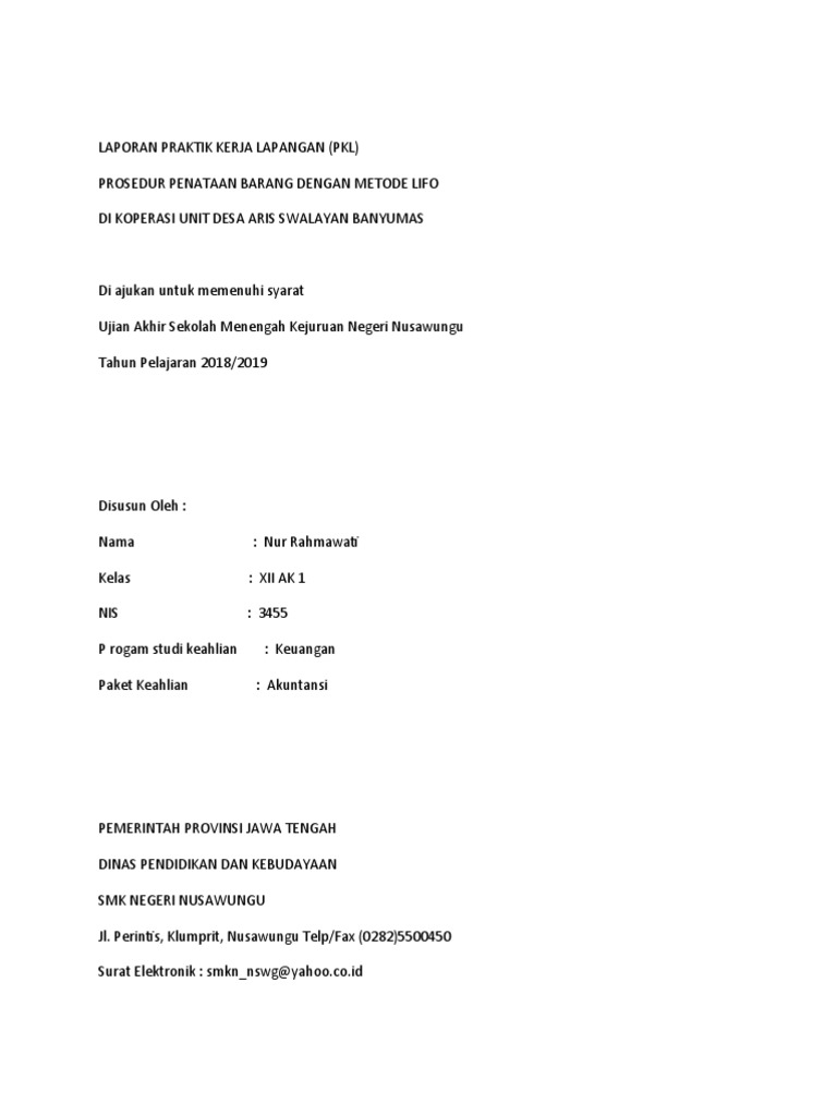 Laporan Praktik-Wps Office | PDF | Bisnis