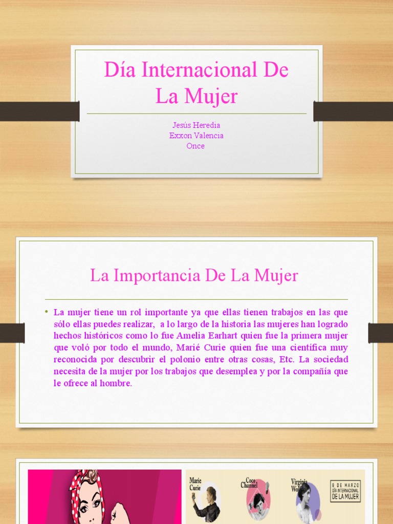 Día Internacional de La Mujer | PDF | Ciencias sociales