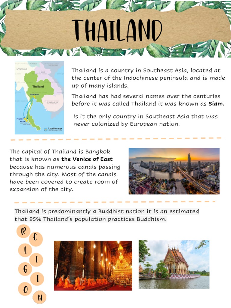Discover Thailand: Culture, Nature, Festivals | PDF | Thailand | Bangkok